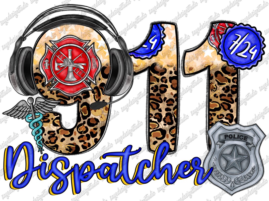 911 Dispatcher Png, Sublimation Design, Emergency Dispatcher Png ...