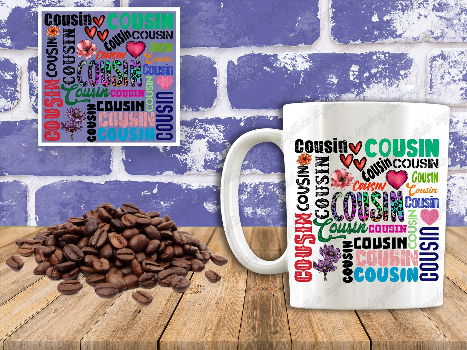 Cousin Design Png File Western Cousin Png Heart | Etsy