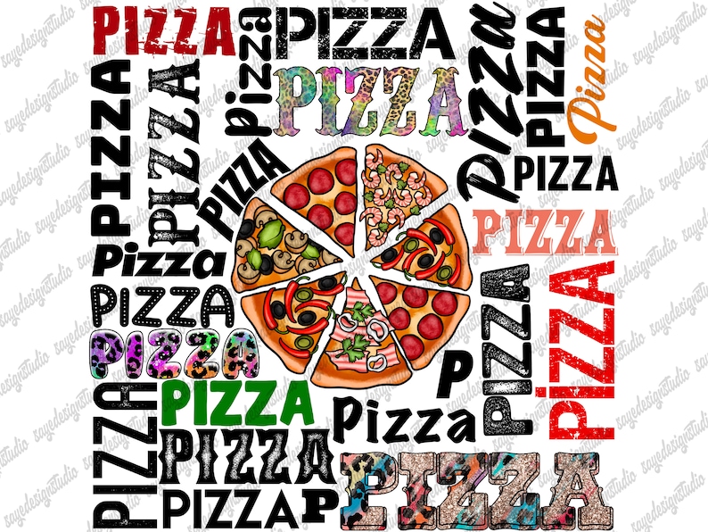 Pizza Design Png Pizza Png Western Fast Food Png Fast Food - Etsy