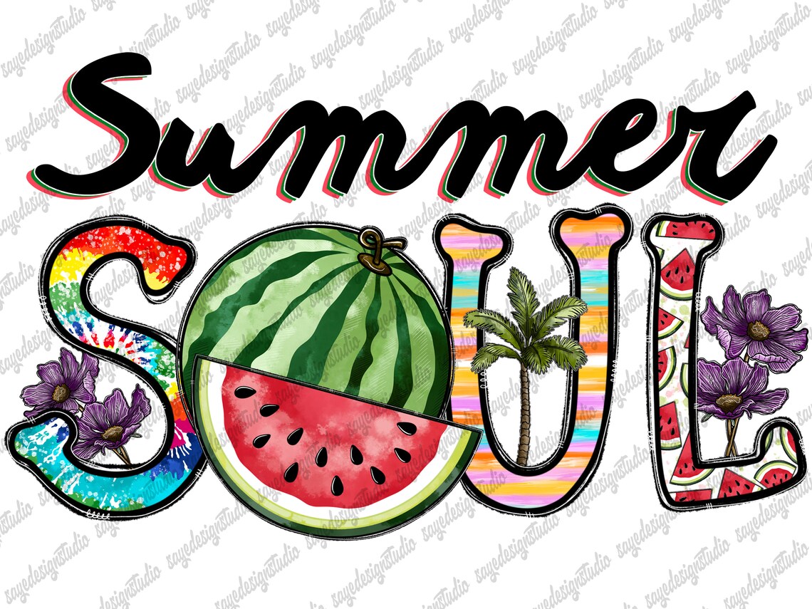 Summer Soul Png Summer Design Beach Png Watermelon | Etsy