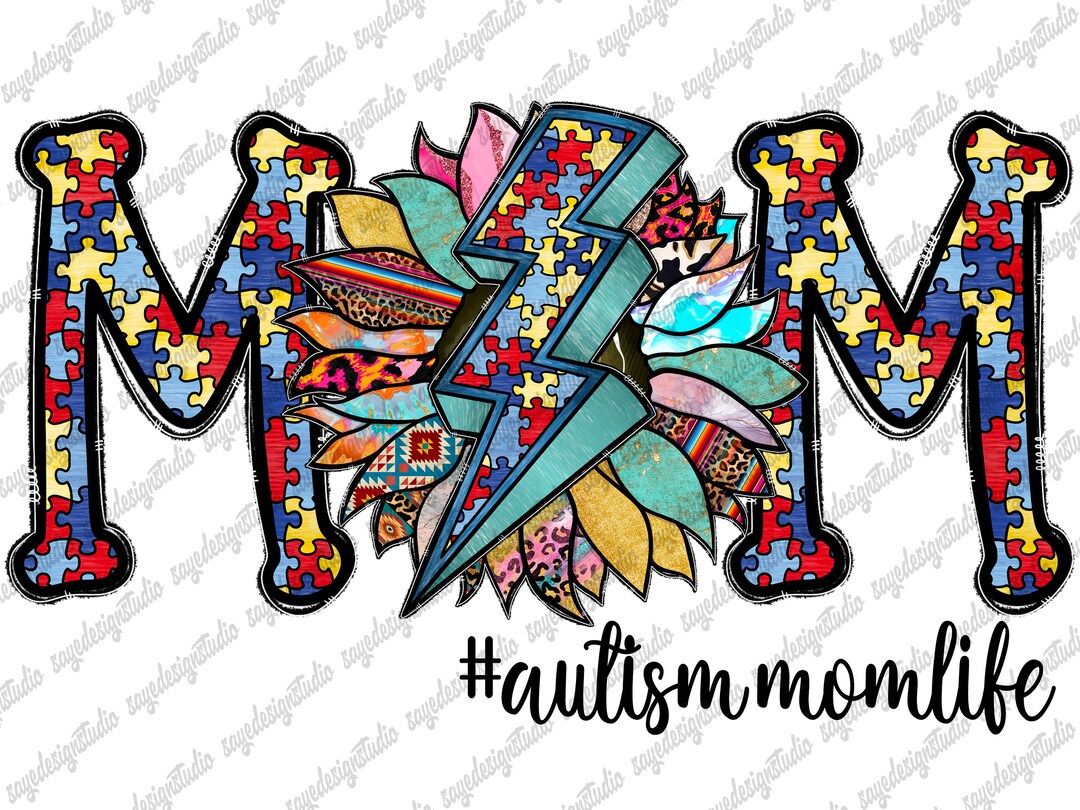 Autism Mom Life Png, Autism Png, Autism Png, Mom Life, Autism Awareness ...
