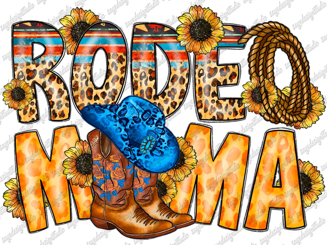 Rodeo Mama Png, Boho Skull, Watercolor, Mama Png, Western, Cross, Rodeo ...