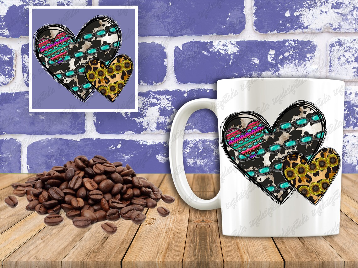 Western Heart Png Western Design Heart Png Country - Etsy