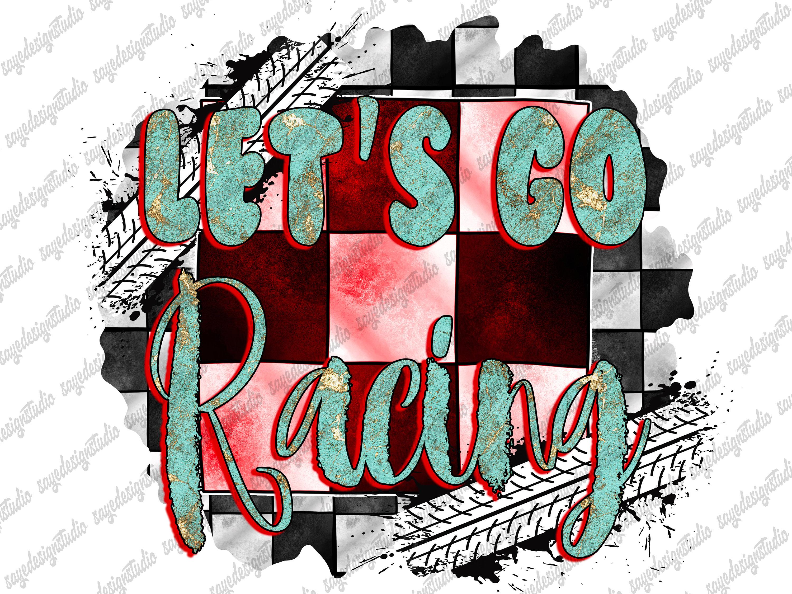 Let's Go Racing Png It's Race Day PNG Car Racing - Etsy