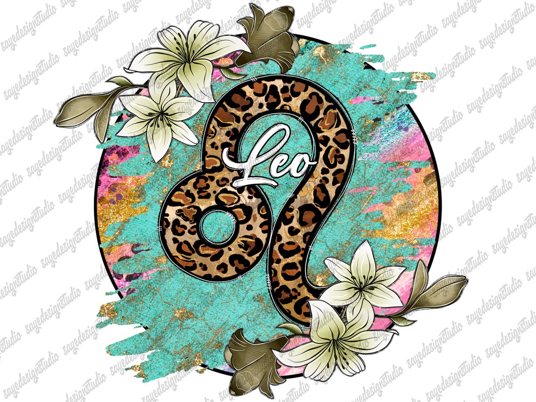 Leo Png, Western, Glitter, Flower Png, Horoscope Png, Leo Design ...
