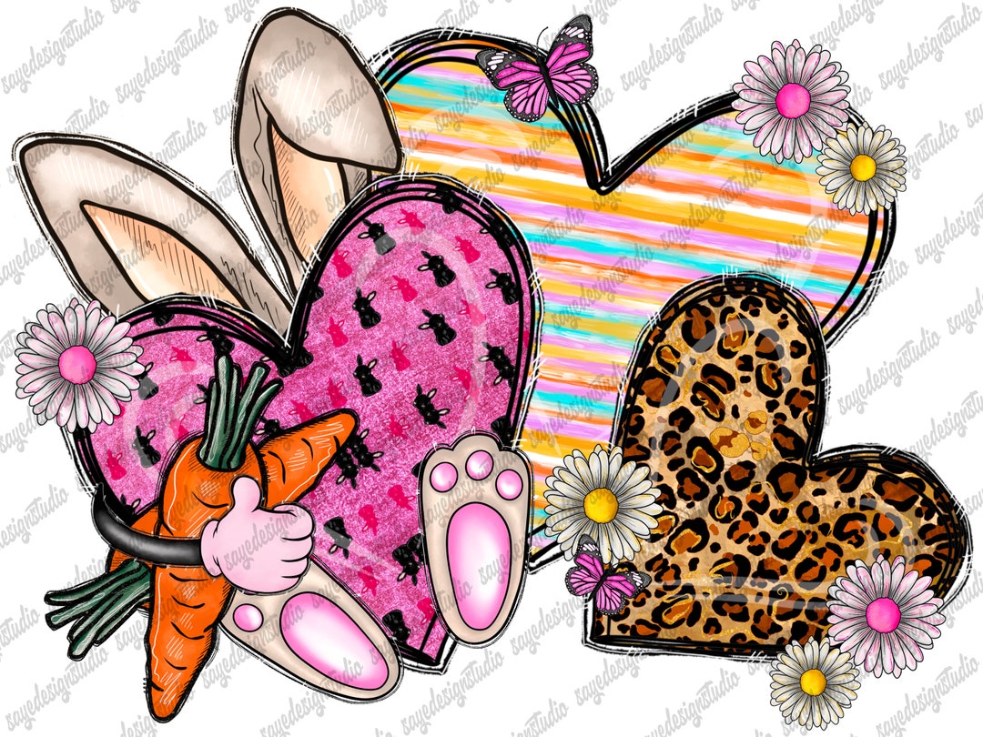 Heart Easter Png, Love Easter Day Png, Happy Easter Png, Heart Png ...