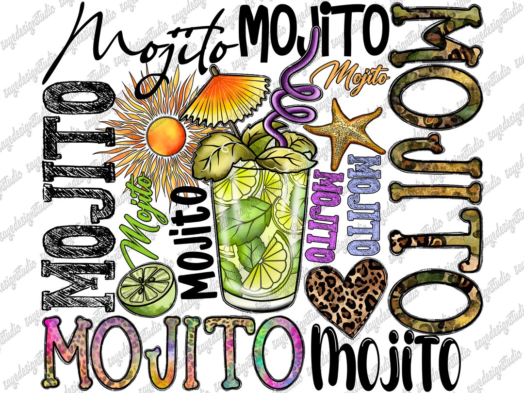 Mojito Png, Drink Png, Summer Design PNG, Western, Sun, Lemon Png, Hand ...