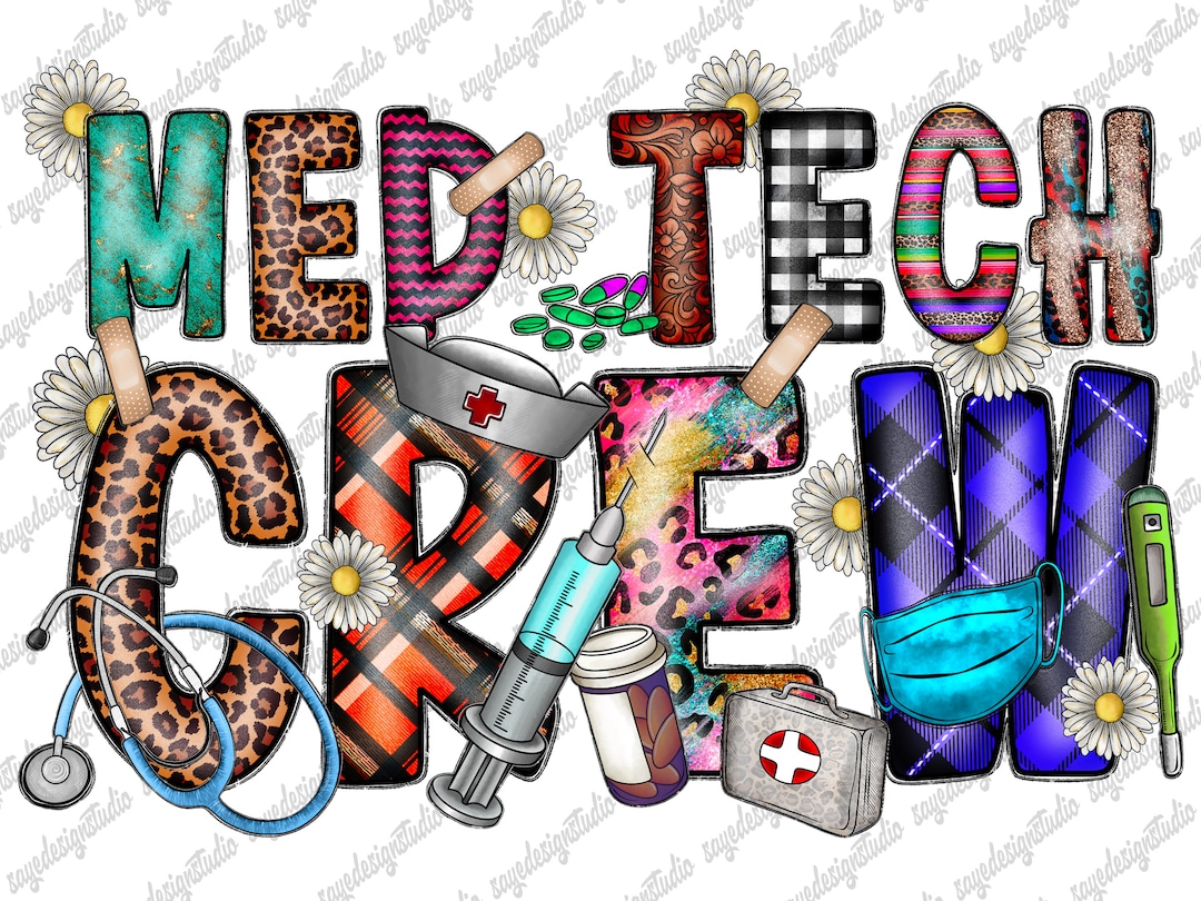 Med Tech Crew PNG: Sublimation Design (digital Download) - Etsy