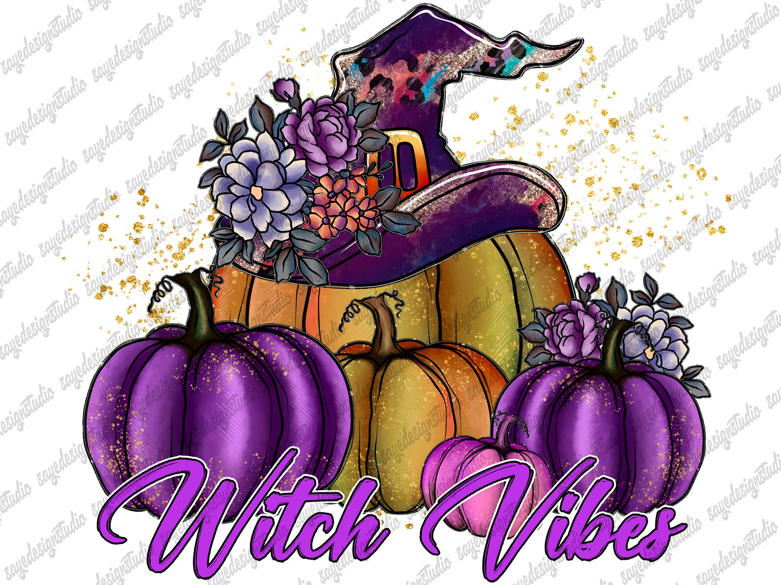 Witch Vibes Png Trick or Treat Png Halloween Png Spooky - Etsy