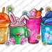 Happy Easter Coffee Cups With Bunny Png Sublimation Design, Easter ...