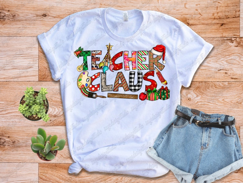Santa Favorite Teacher Png Merry Christmas Counselor Png - Etsy