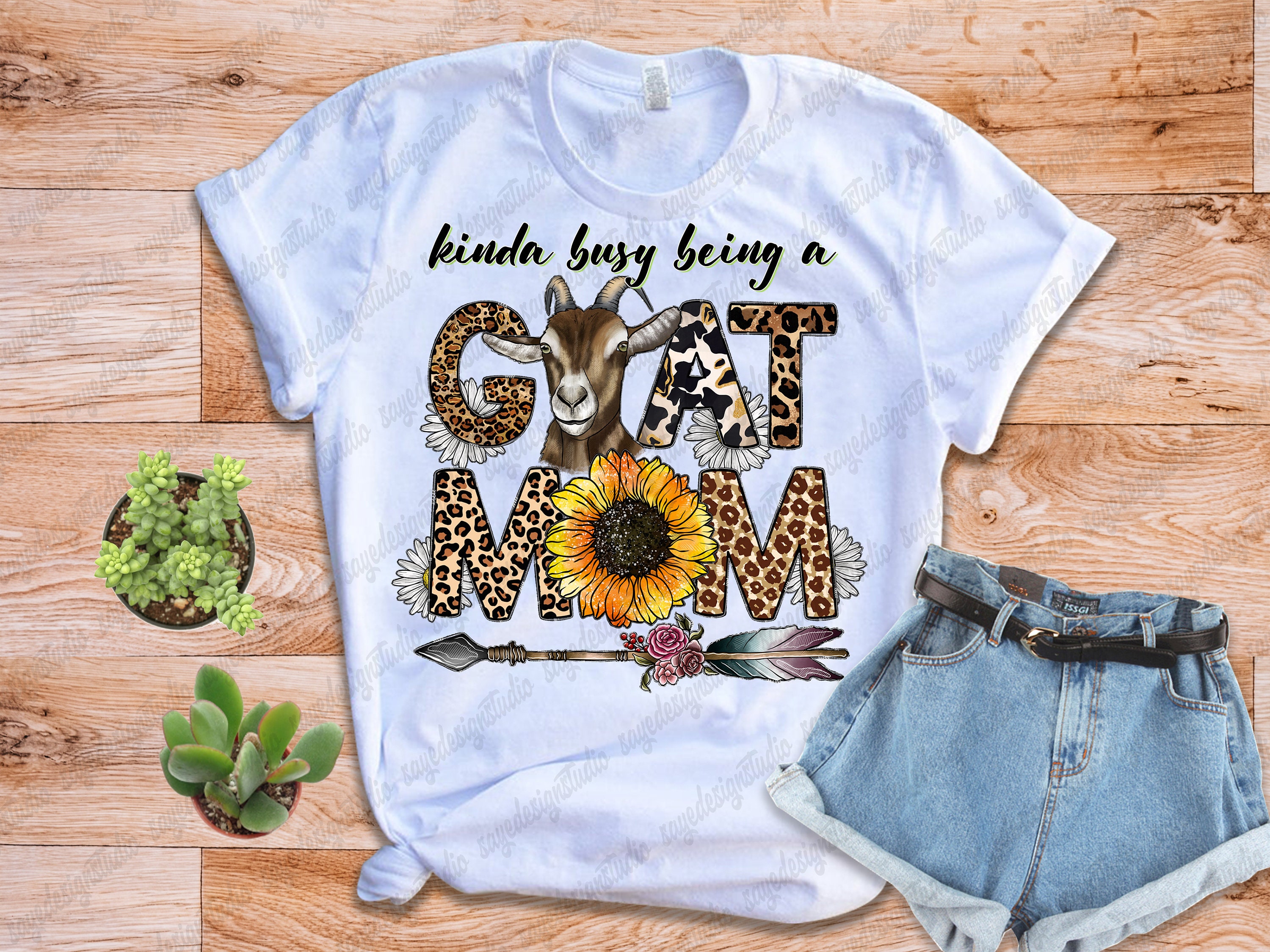 Kinda Busy Being a Goat Mom Png File Western Goat Png Goat | Etsy