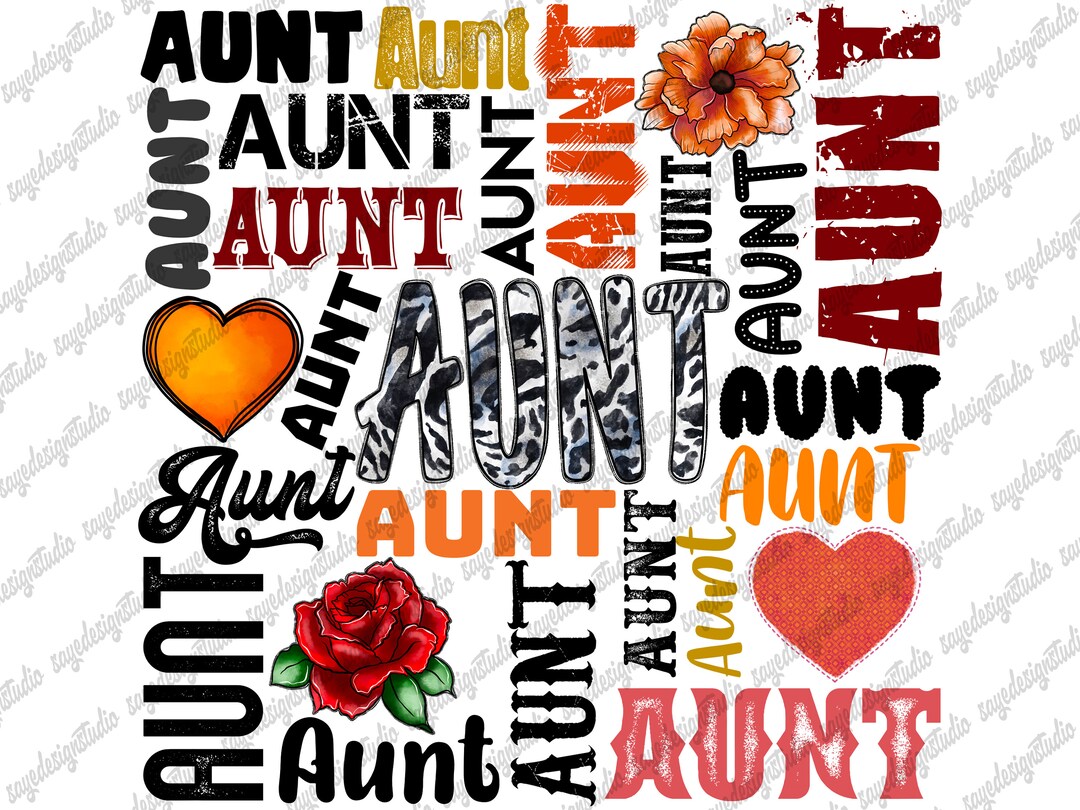 Aunt Design Png File, Western, Aunt Png, Heart Png, Rose Png, Western ...