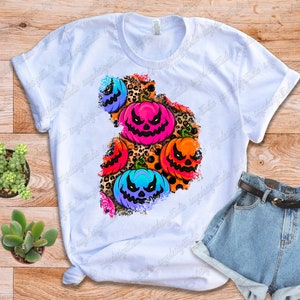 Halloween Pattern Png, Spooky, Pumpkin, Patch Bundle Sublimation Design ...