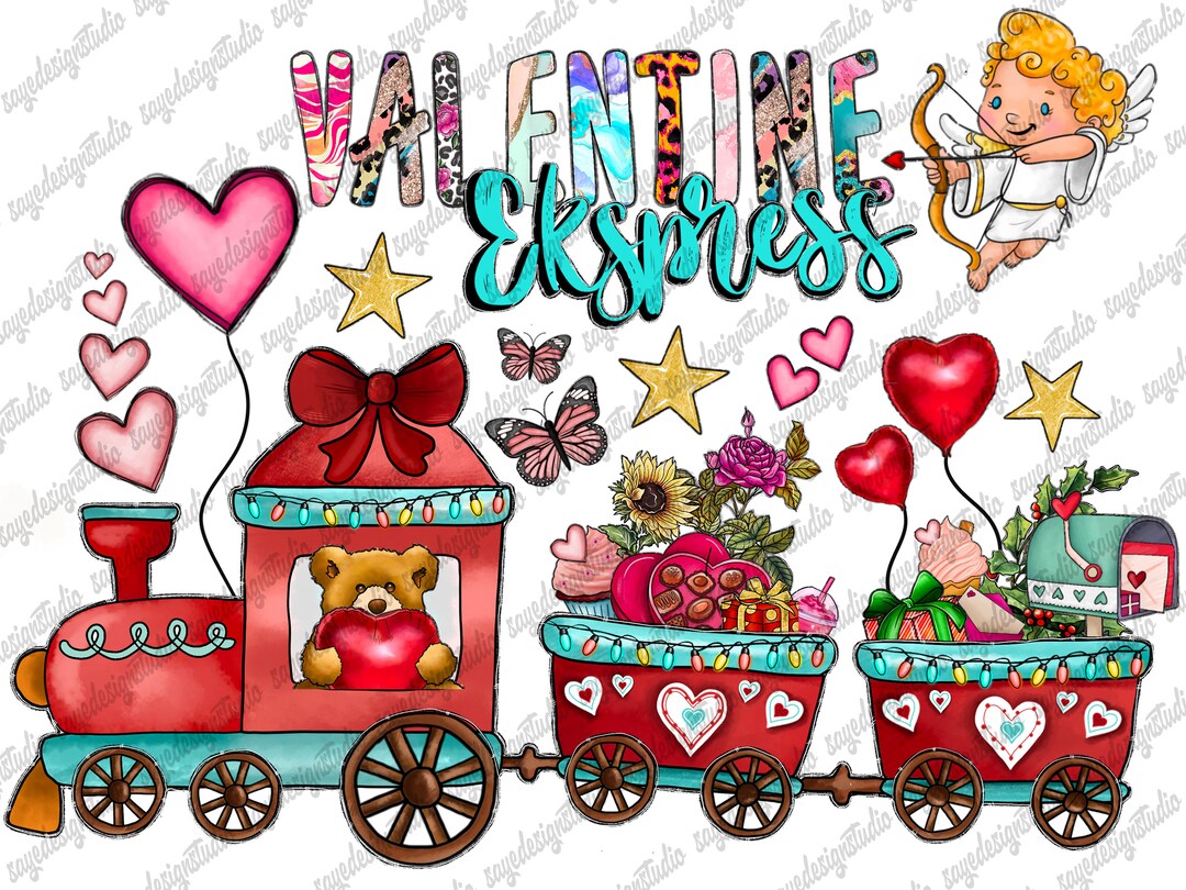 Valentine Express Png, Express Png, Gnome, Valentine Sublimation PNG ...