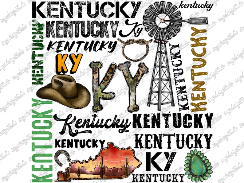 Kentucky Png File Western Kentucky Design Gemstone - Etsy
