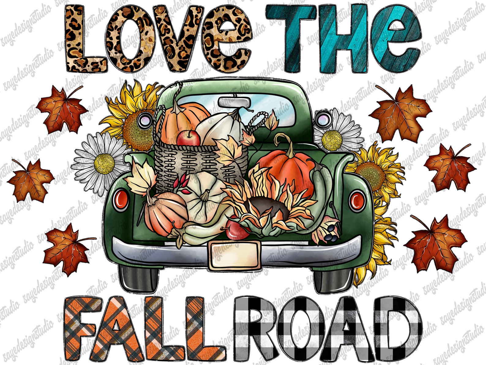 Love the Fall Road Png Thankful Png Happy Fall Png Fall - Etsy