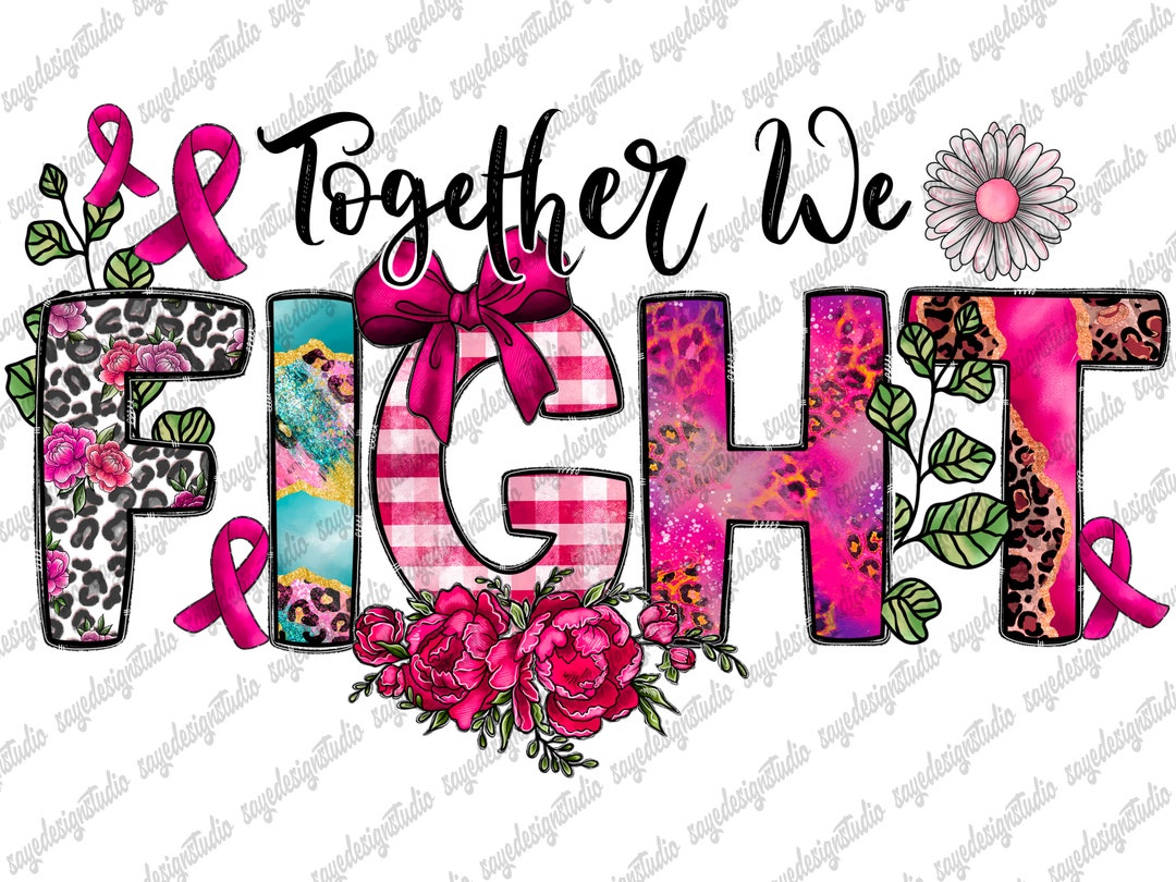 Together We Fight Png, Cancer Ribbon Png, Breast Cancer Awareness Png ...