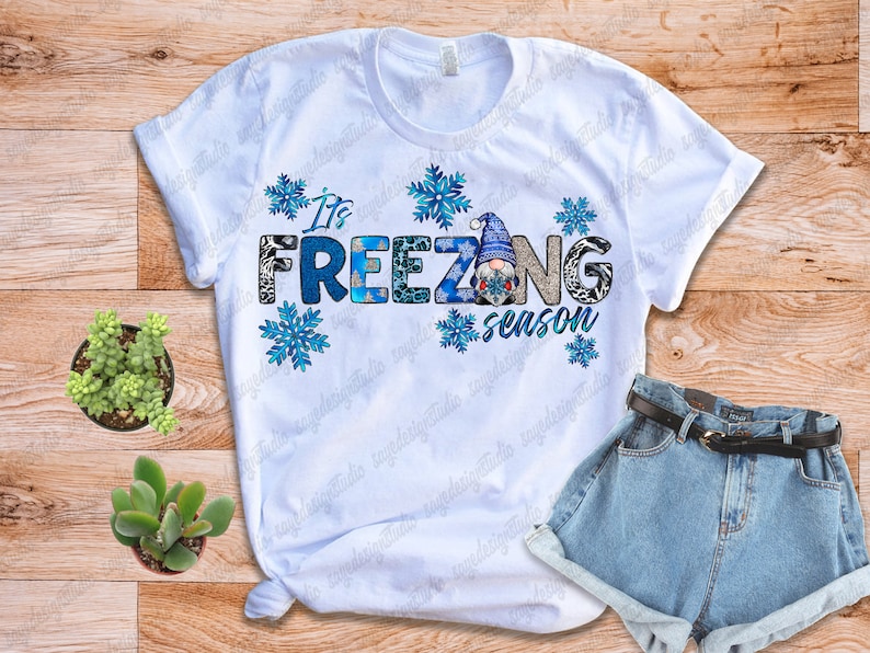 It's Freezing Season Png Merry Christmas Snow Png - Etsy