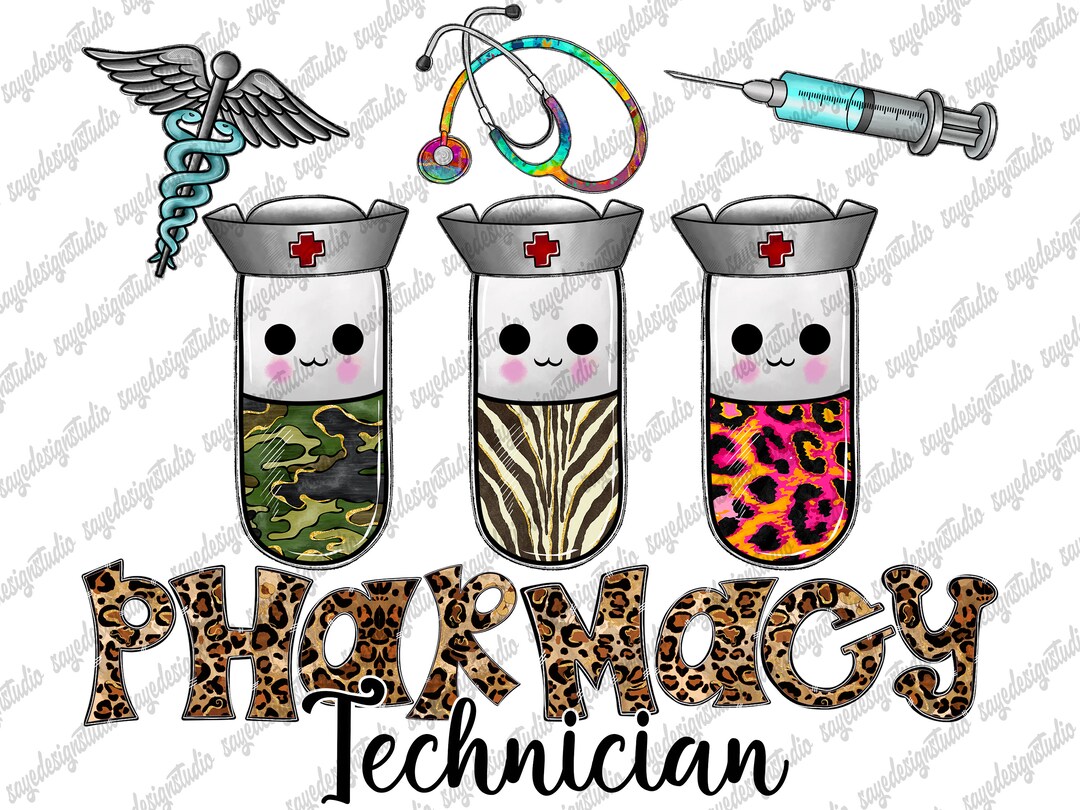 Pharmacy Technician Png, Pharmacist Tech Sublimation Png, Pharmacy Tech ...