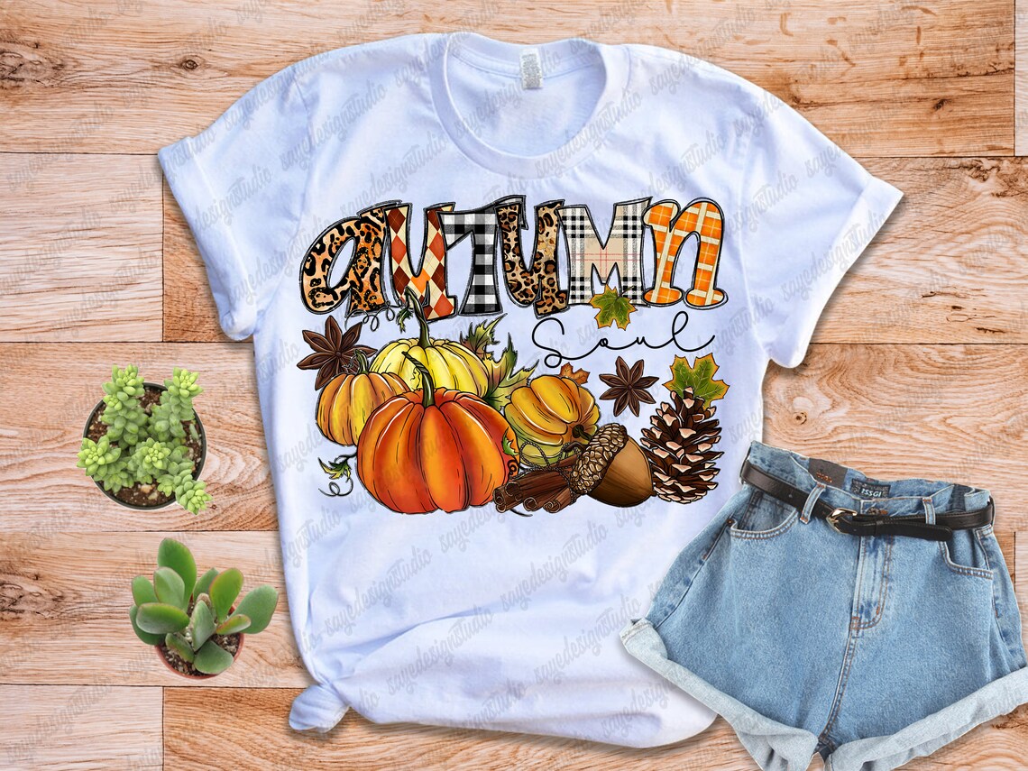 Autumn Soul Png Pumpkin PNG Autumn Png Sunflower Pumpkin - Etsy
