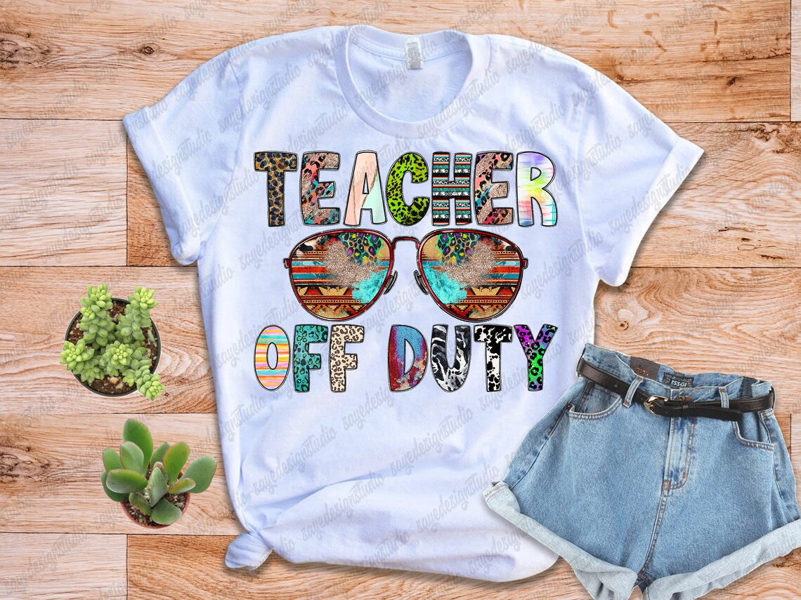 Teacher off Duty PNG Back to School Teacher Png Teacher - Etsy