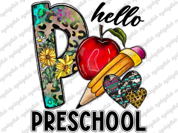 Hello Preschool Png Western Leopard Preschool Png School - Etsy