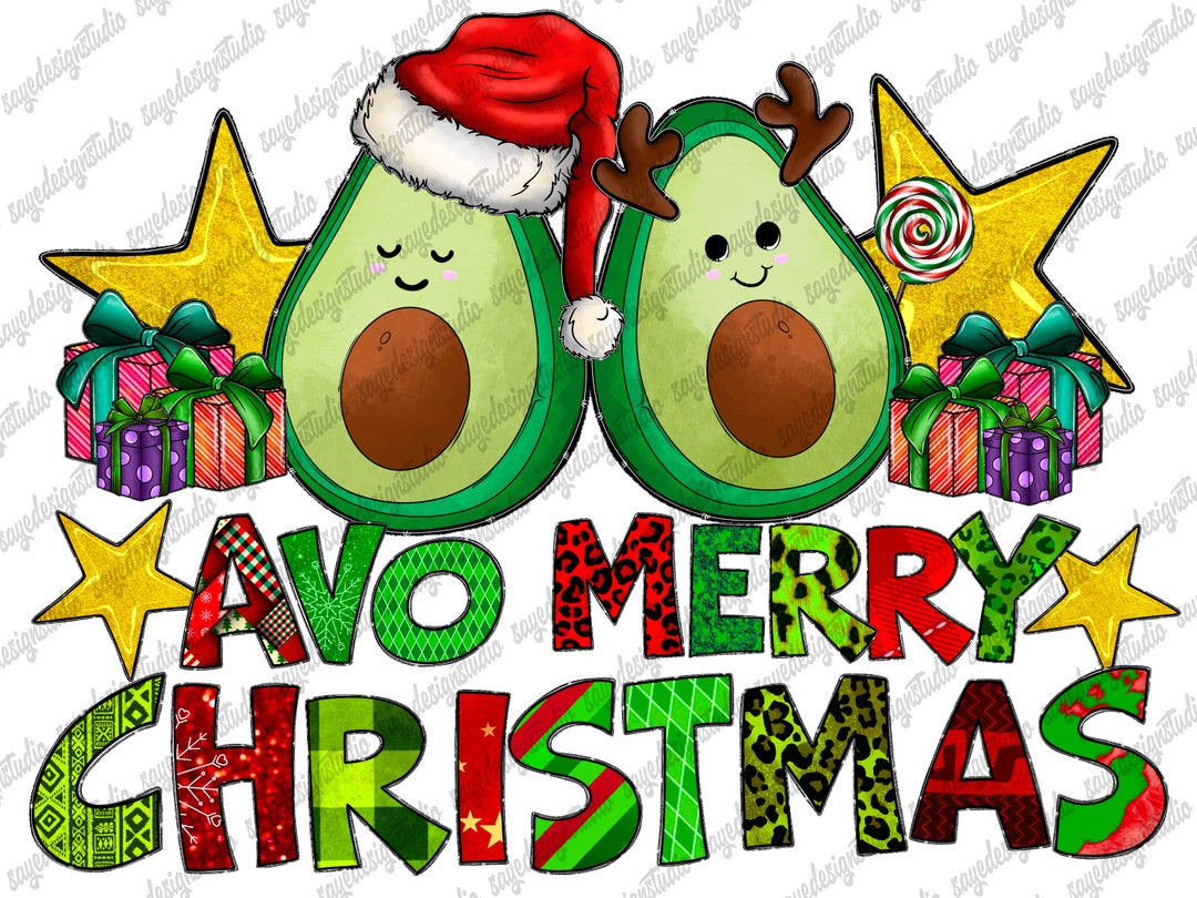 Avo Merry Christmas Png, Merry Christmas, Avocado Png, Christmas ...