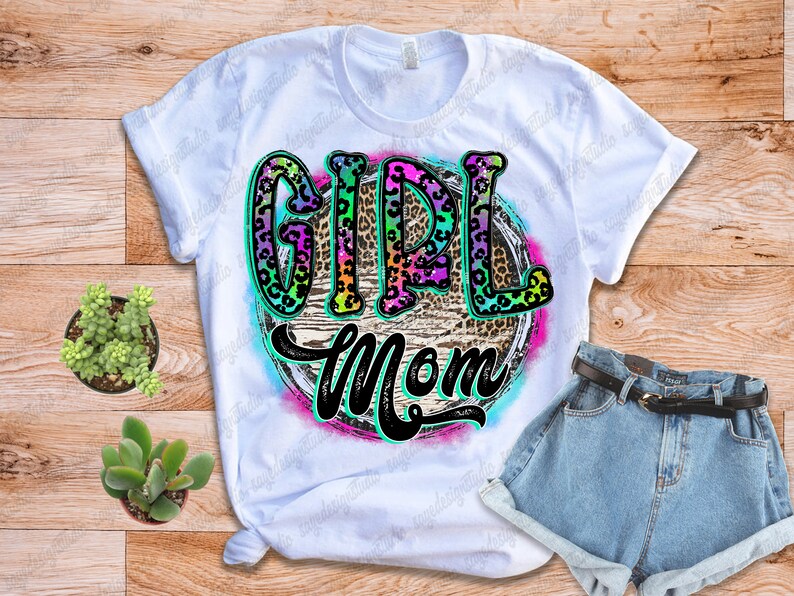 Girl Mom Png Western Mom Design Mom Png Leopard Pattern - Etsy