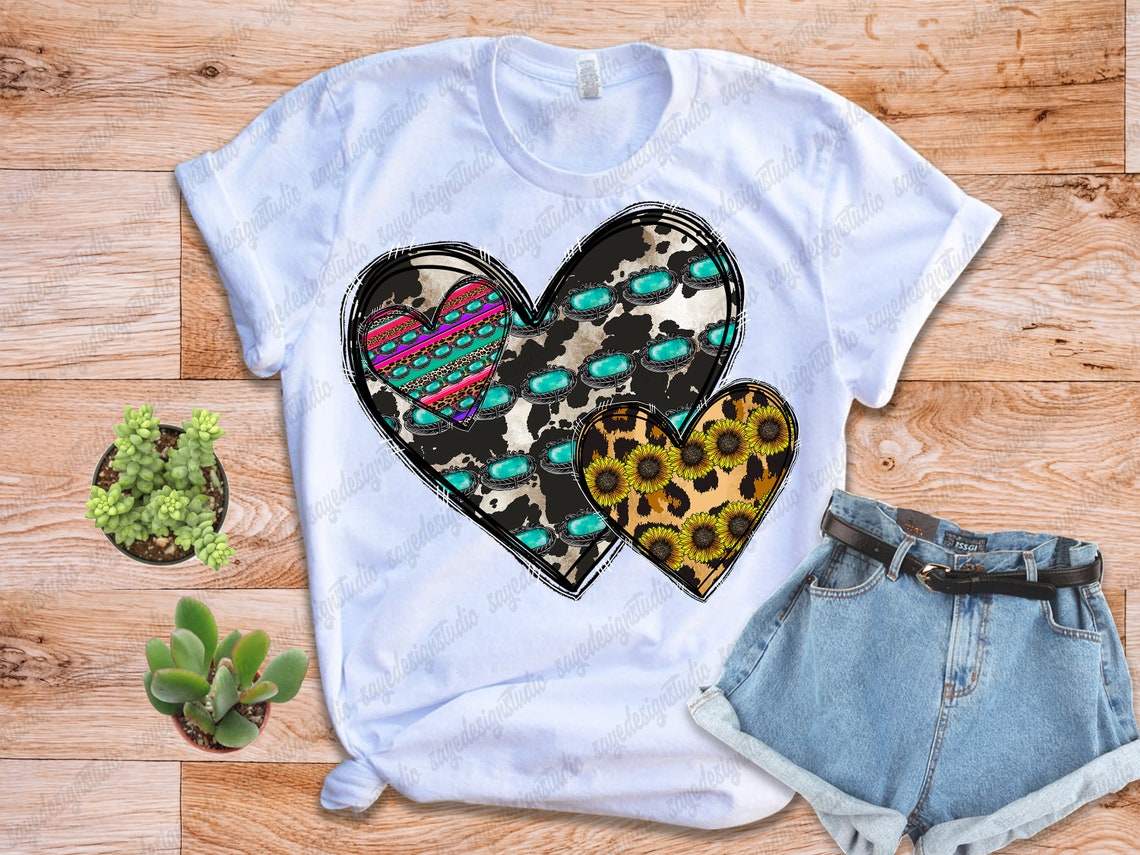 Western Heart Png Western Design Heart Png Country - Etsy