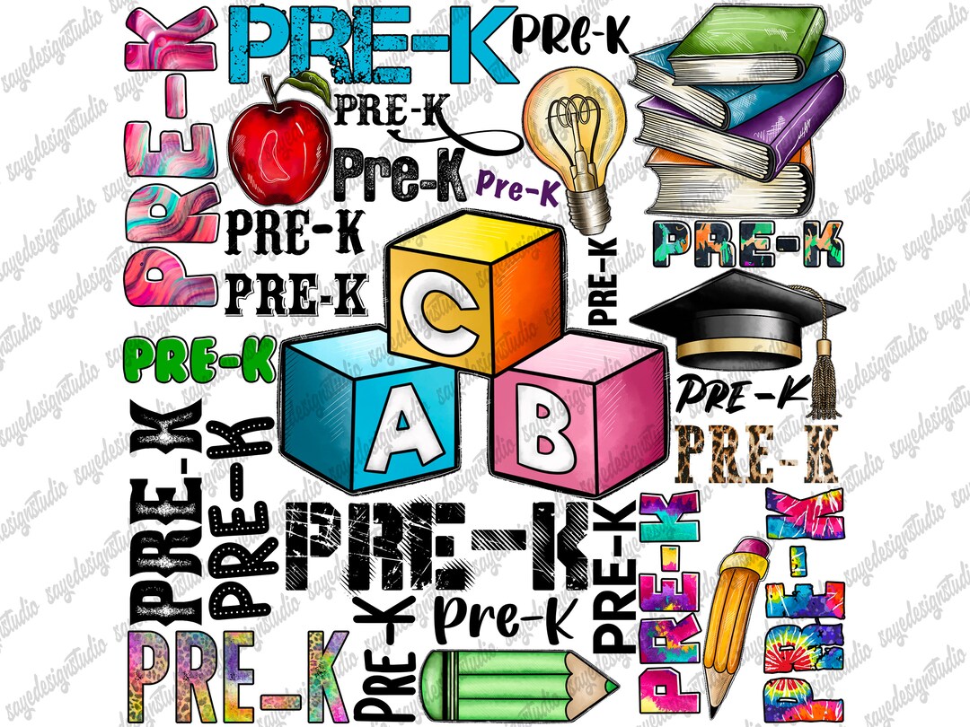 Pre-k Png File, Western, Back to School, Tie Dye, Leopard, Pencil, Pre ...