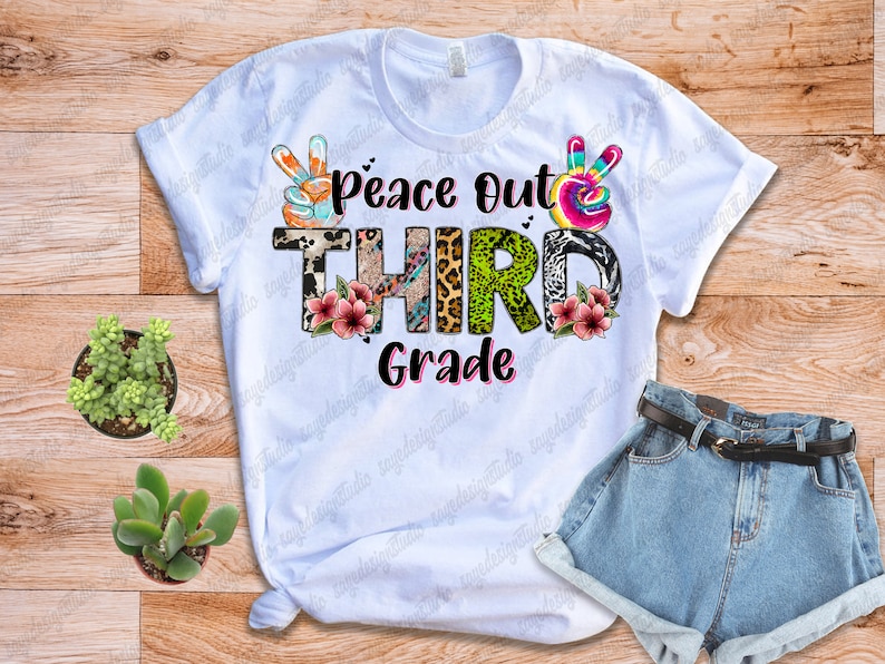 3rd Grade Png Peace Out Third Grade PNG Last Day of | Etsy