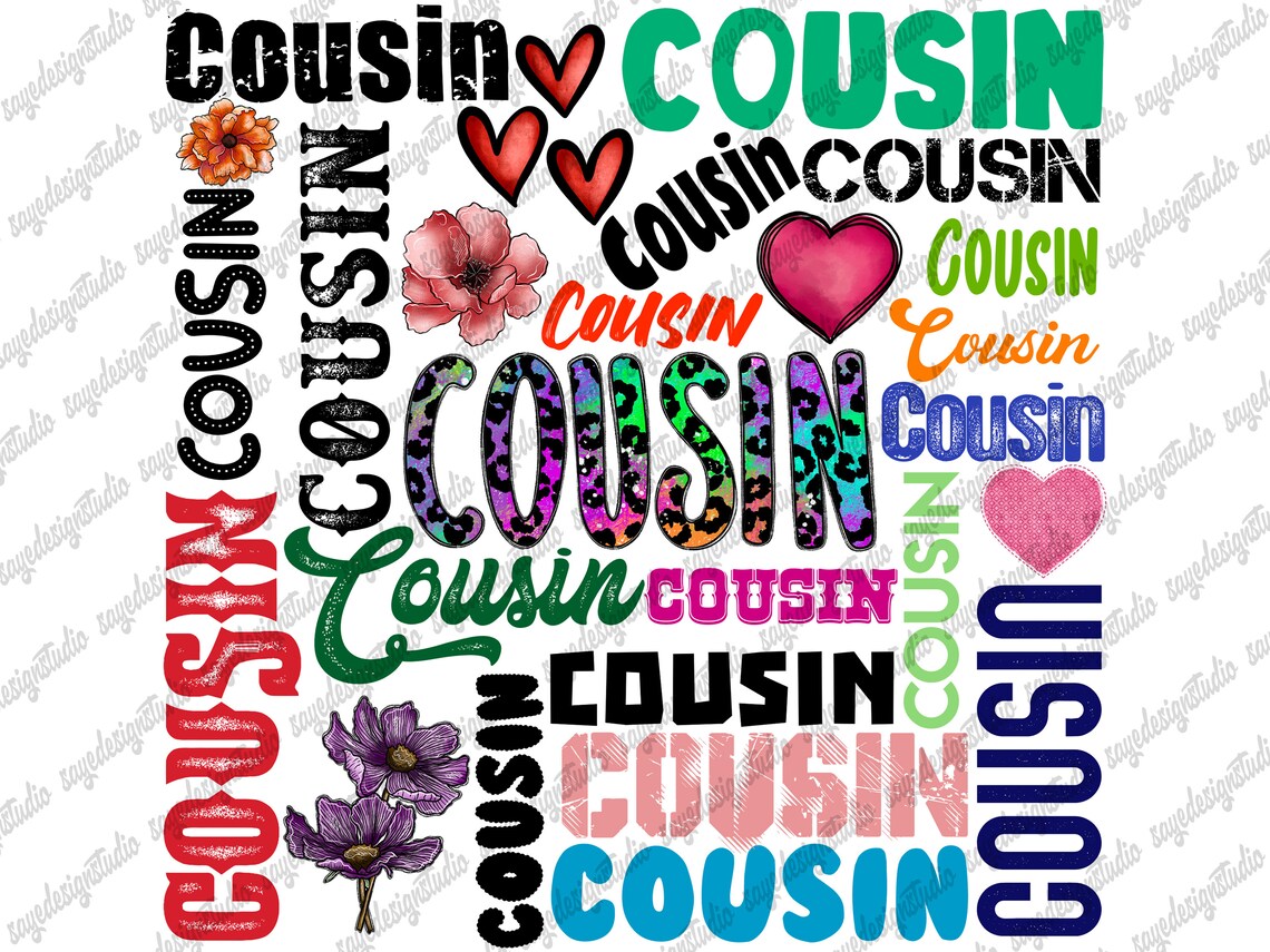 Cousin Design Png File Western Cousin Png Heart - Etsy