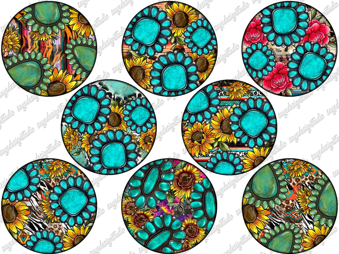 Gemstone Turquoise Car Coaster, Western Car Coaster Png, Car Coaster ...