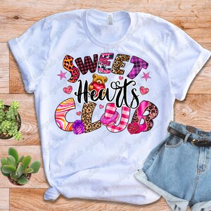 Sweetheart Club PNG, Sweet Heart Png Design, Valentine, Retro ...