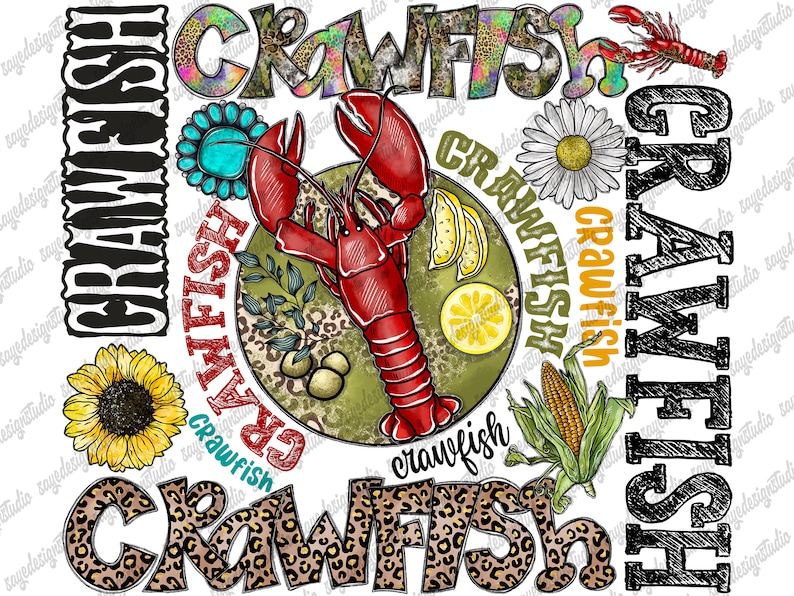 Crawfish Crawfish Junkie Png File Western Crawfish Png - Etsy