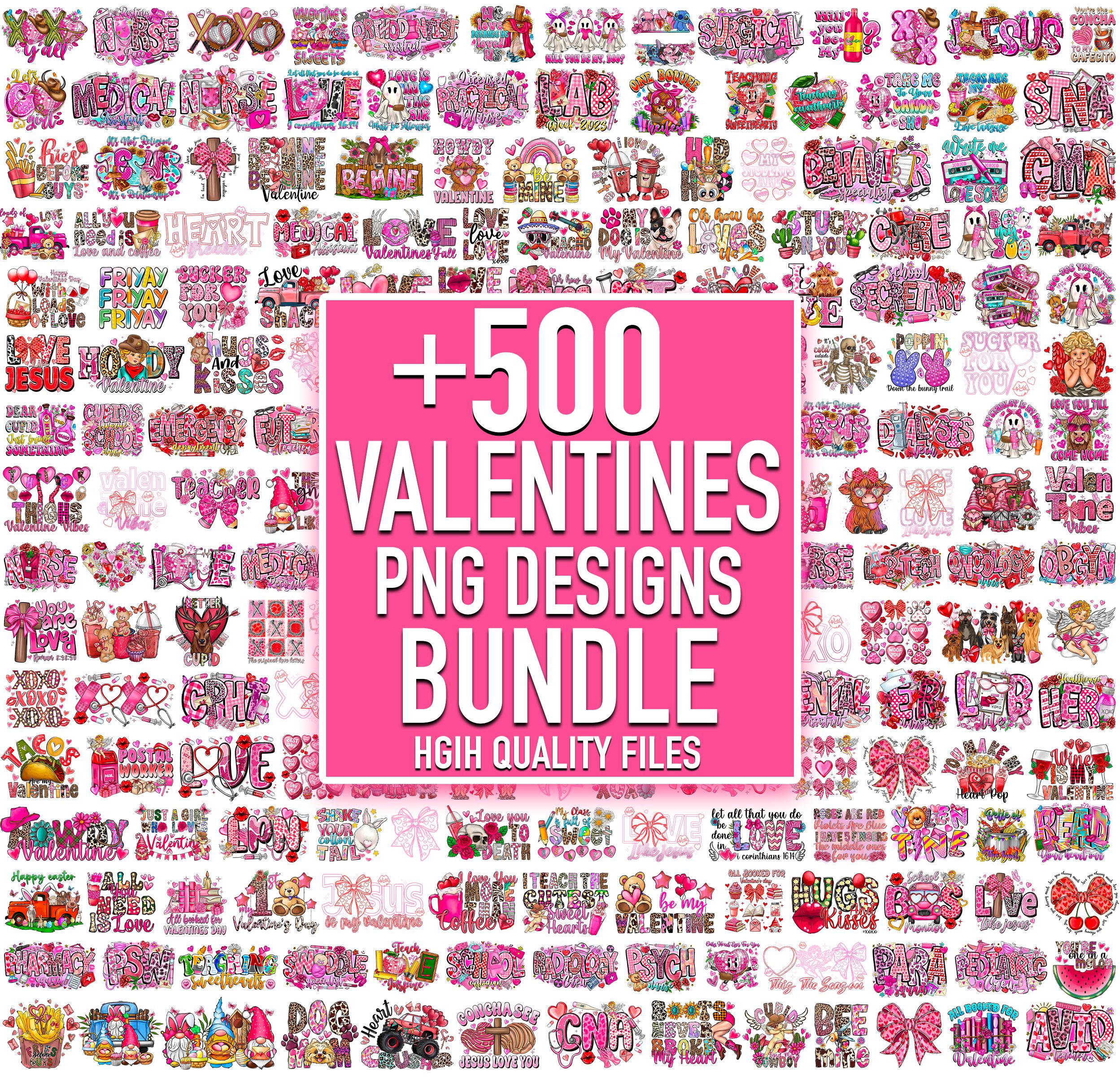 500+ Valentine Mega Png Bundle, Valentine Love Letter Bundle, XOXO ...