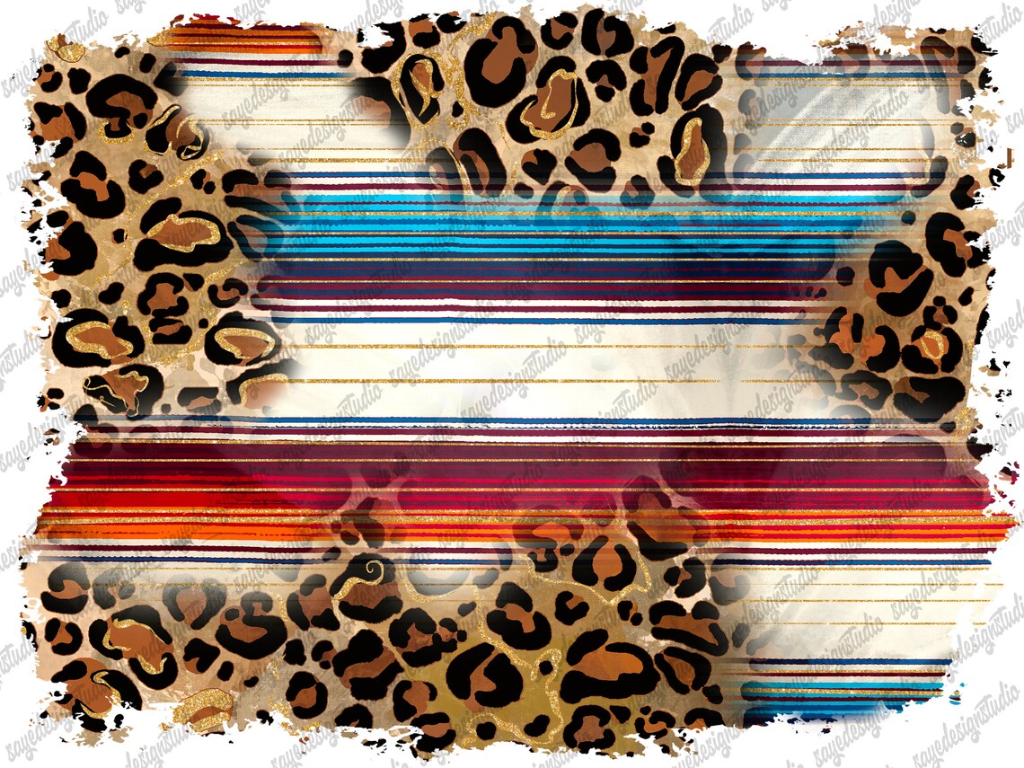 Aztec and Leopard Png Glitter Watercolor Tie Dye Leopard | Etsy