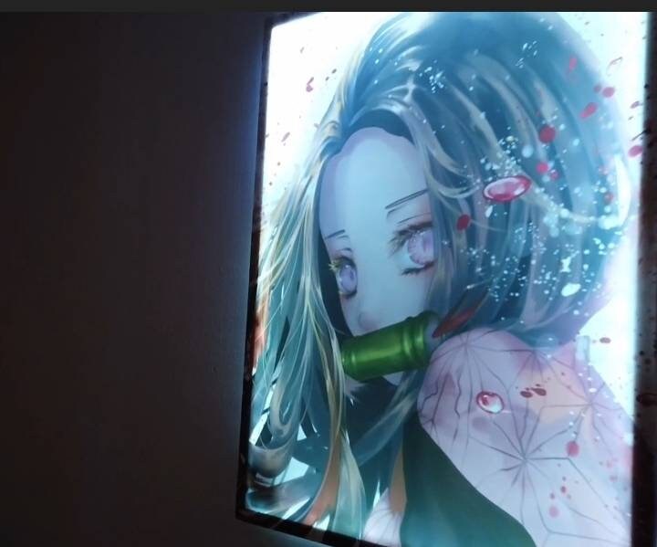 16-color Demon S Light Board With NEZUKO Frame 90X60 - Etsy UK