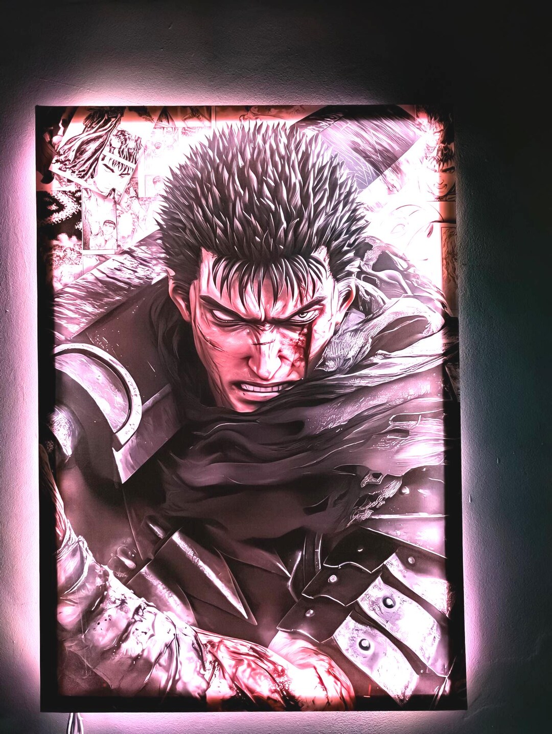 Guts Berserk LED Table – Light Edition | Manga Art by Acideanime - Etsy UK