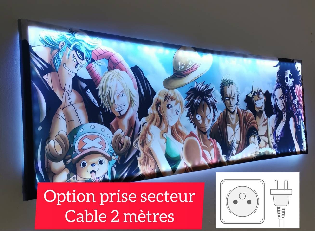 Pintura led luffy one piece pintura anime pirata - Etsy España