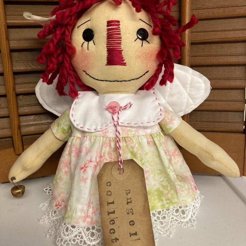 Primitive Angel Doll - Etsy