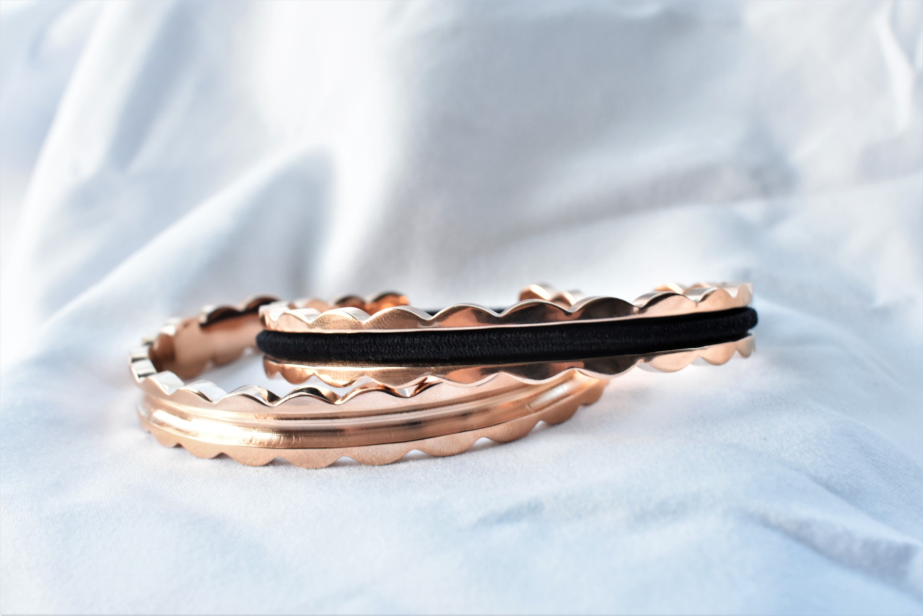 Scalloped Cuff Hair Band Bracelet - Etsy