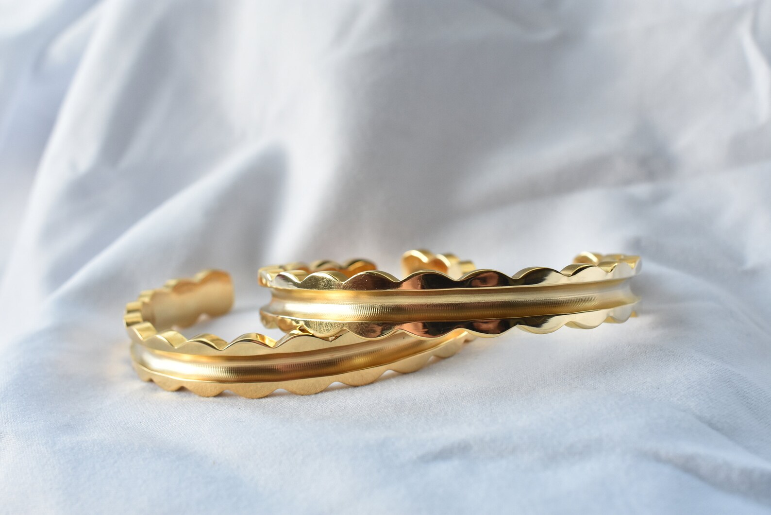 Scalloped Cuff Hair Band Bracelet - Etsy