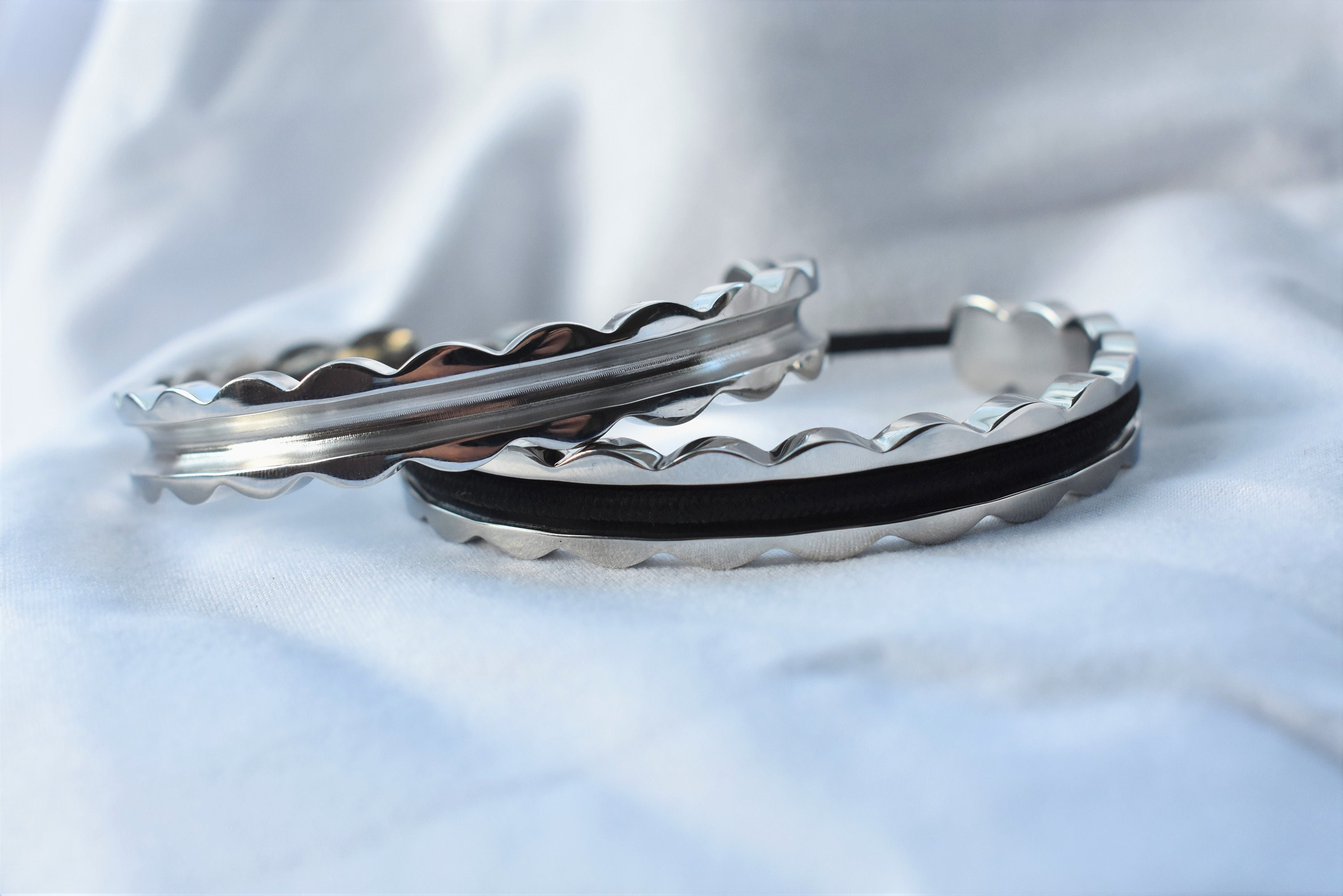 Scalloped Cuff Hair Band Bracelet - Etsy