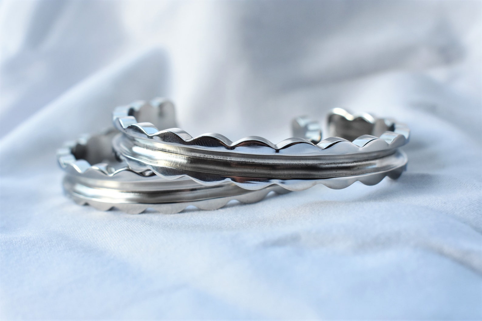 Scalloped Cuff Hair Band Bracelet - Etsy