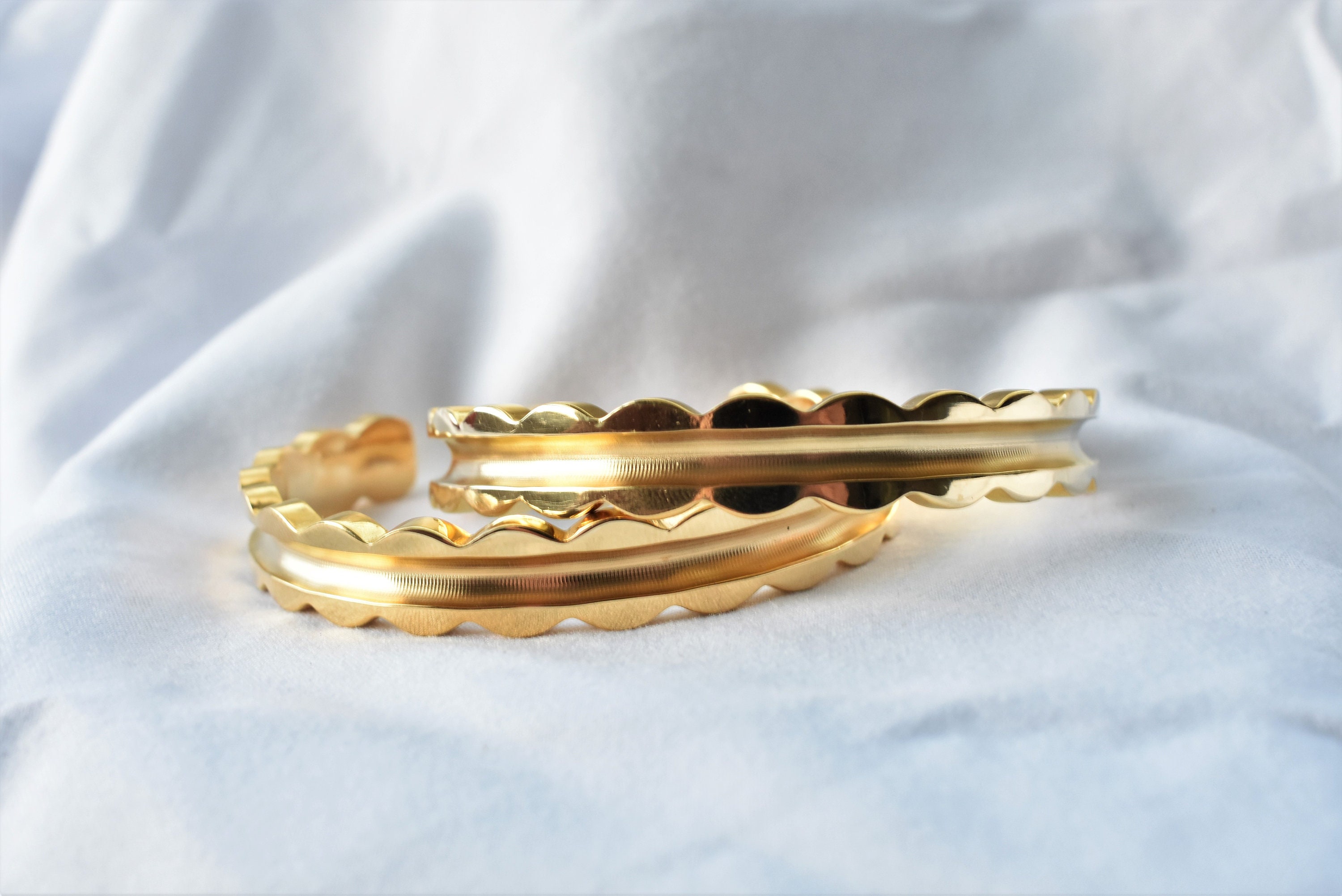 Scalloped Cuff Hair Band Bracelet - Etsy