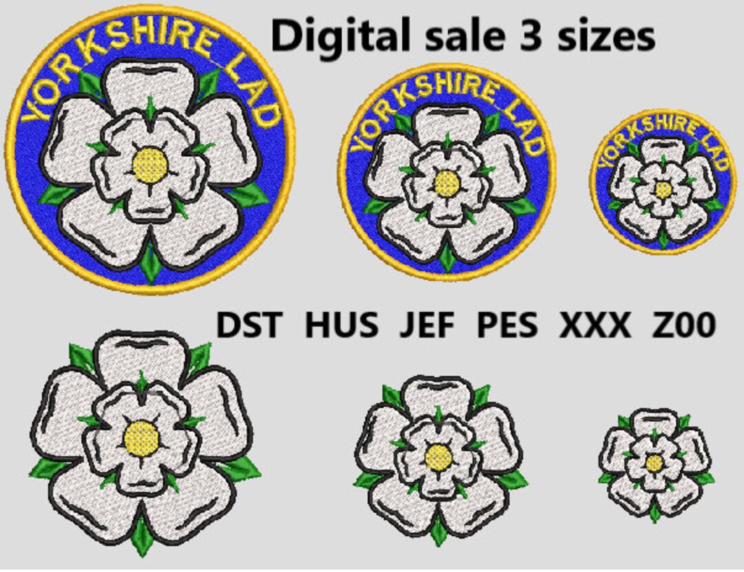 Yorkshire Digital Logo Embroidery Artwork - Etsy
