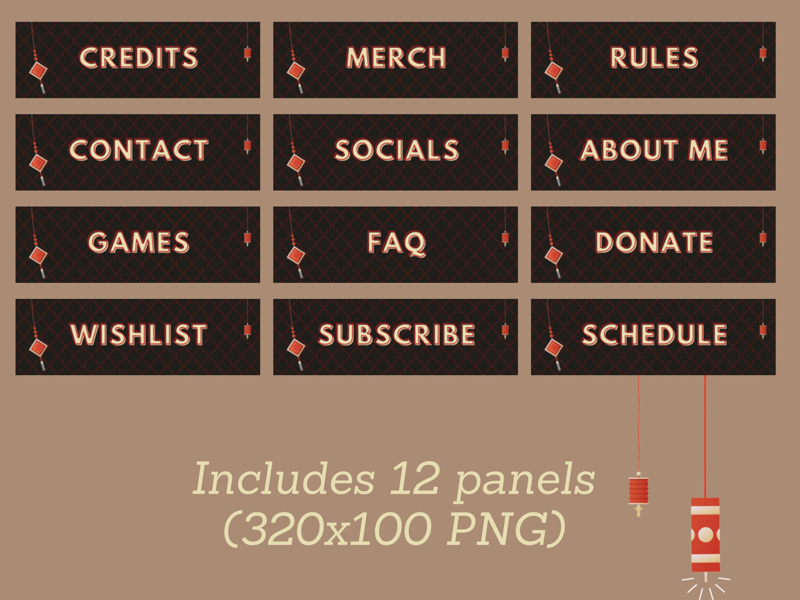 Animated Twitch Panel Twitch Banner Twitch Background - Etsy