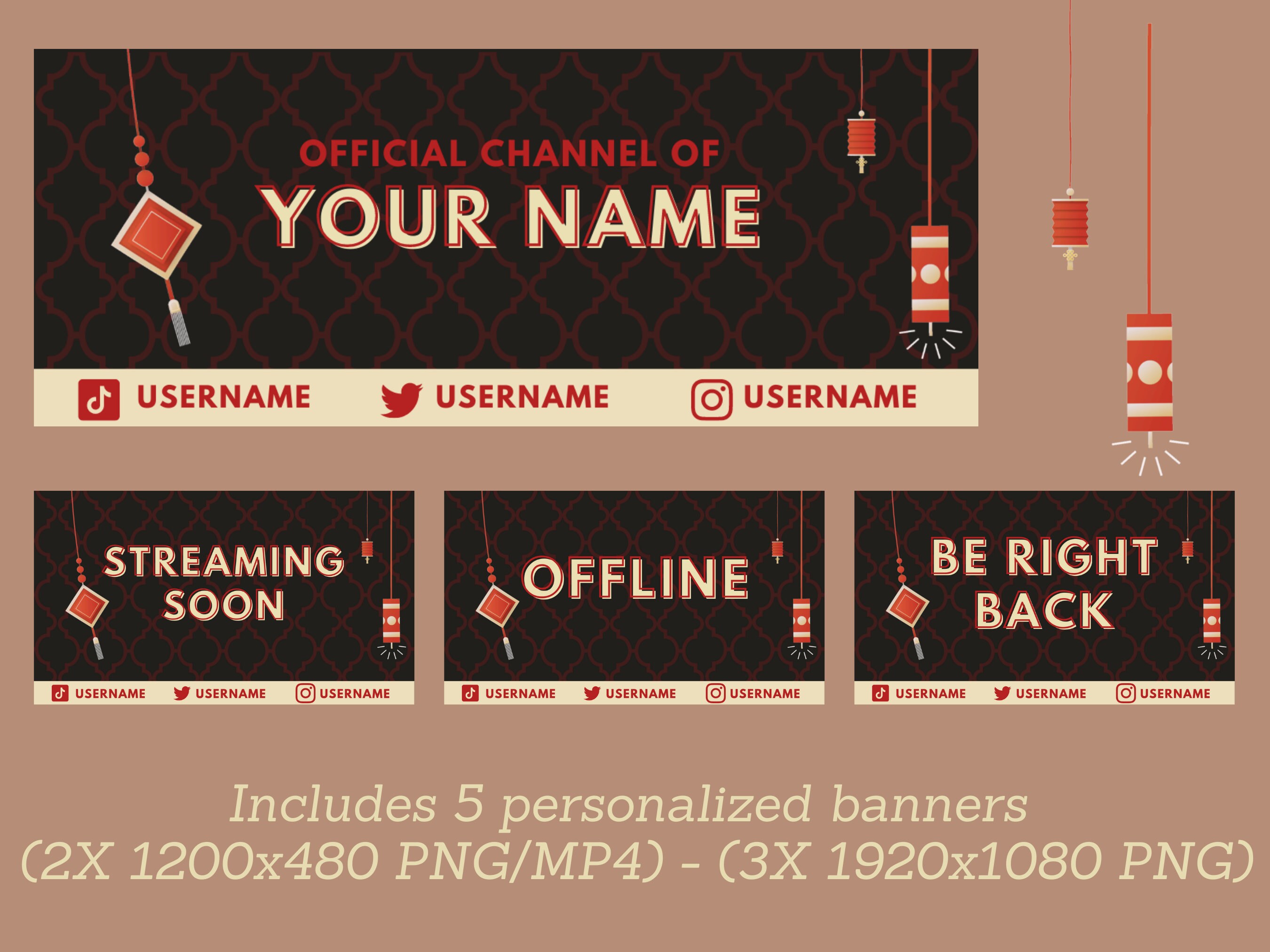 Animated Twitch Panel Twitch Banner Twitch Background - Etsy